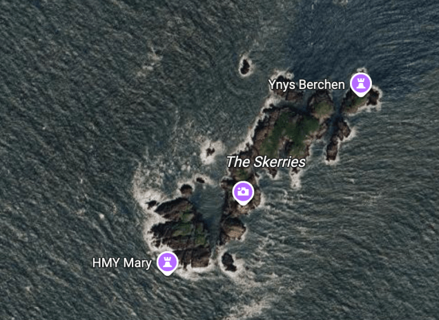 The Royal Yacht ‘HMY Mary’ – lost at the Skerries in 1675 – Holyhead ...